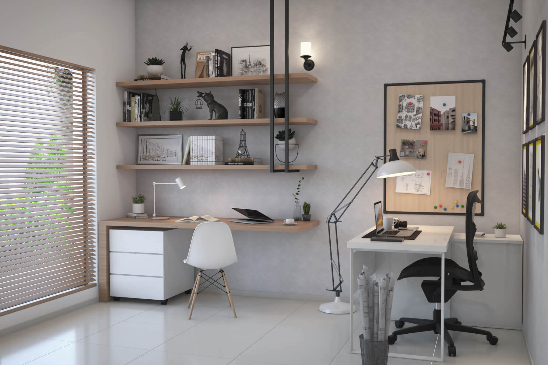 Study Room Interior Design - ArchXStudio